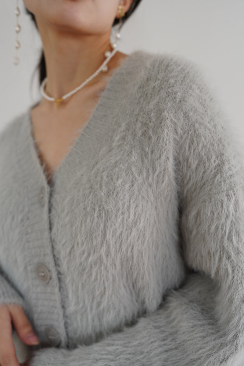 Oversized Shaggy Cardigan – kicuri