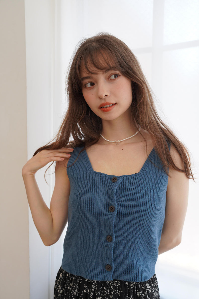Button Knit Tops – kicuri