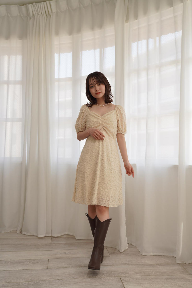 【サンプル】Puff sleeve one-piece – kicuri