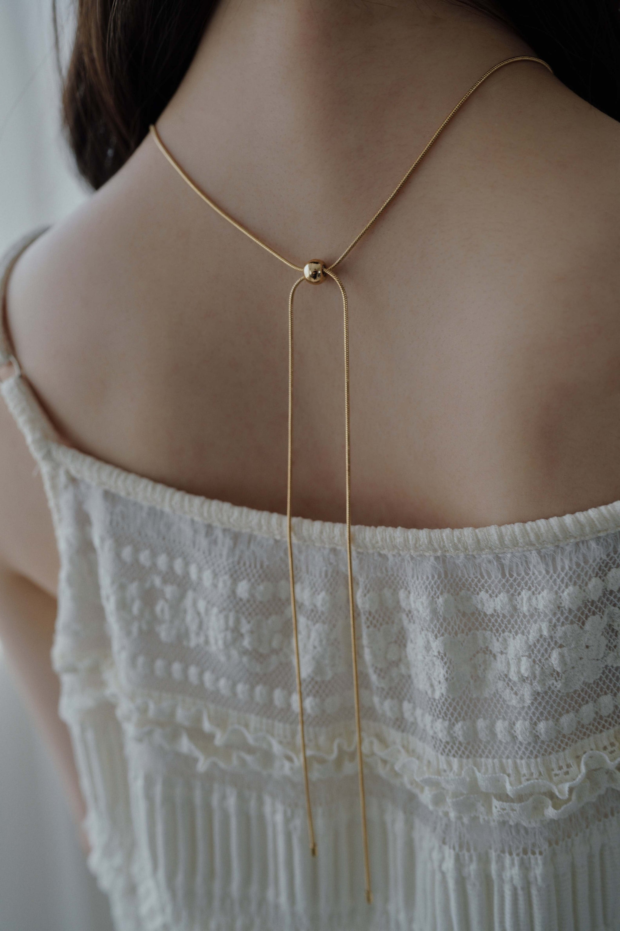 市川美織 × kicuri】Perl × Ribbon Necklace 市川美織 × kicuri】Perl × Ribbon Necklace